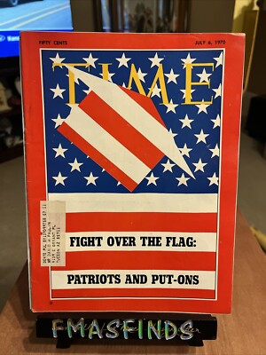 H4 1970 Fight Over The US FLAG Patriots Vs Put-Ons TIME MAGAZINE July 6 ...