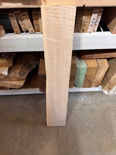 Flame Maple Curly 1.2”x4.75"x33” 🍁 Guitar Neck Figured KD | eBay.de