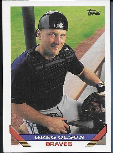 1993 Topps Baseball #708 Greg Olson BRAVES NM | eBay