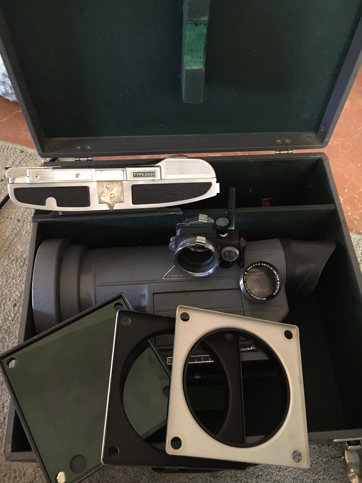 Rare~ DuMont Oscillograph Camera Type 302 ~ Polaroid 2620 ~Case 2623-A ...