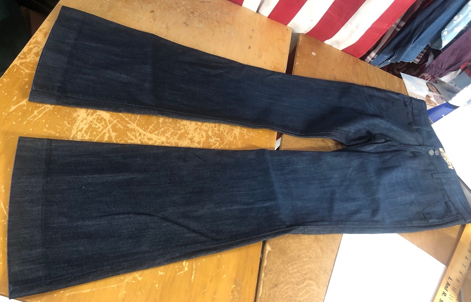 Dylan George Flare Bell Bottom Everest Dark Trouser J… - Gem