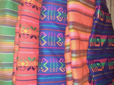 Mexican Fabric By the Yard Multicolor Tela Mexicana | eBay