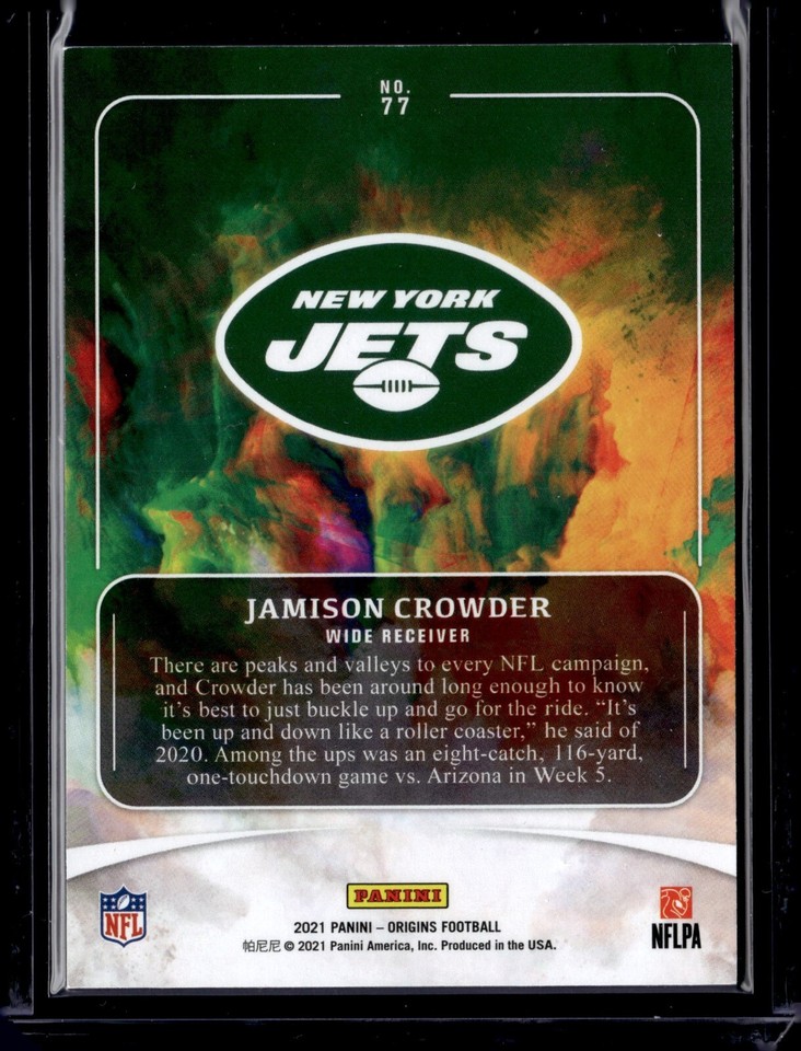 2021 Panini Origins Blue /99 Jamison Crowder #77 90/99 | eBay UK