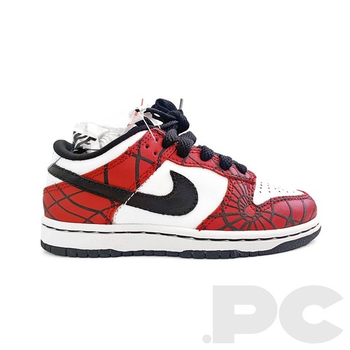NIKE DUNK LOW ND (PS) "SPIDER-MAN" 305044 102 SIZE 11C baby hemp hulk ...