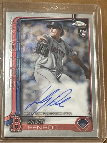 2025 Topps Chrome On Card Auto #RA-ZAP Zach Penrod Boston Red Sox | eBay