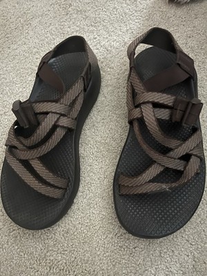 Chaco/ Cloud Brown Pattern Straps Sandals Sz Mens 8 Water Hike Fun | eBay