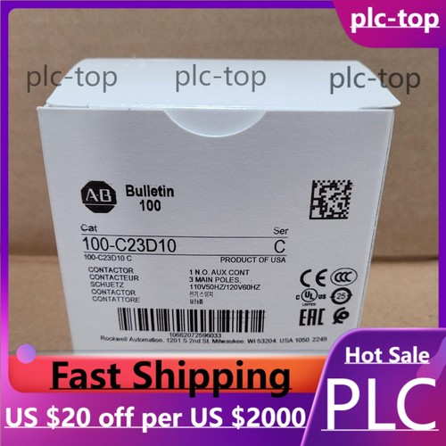 Allen Bradley 100-C23D10 /C IEC Contactor, 110/120 VAC, 3-P, 23A US ...