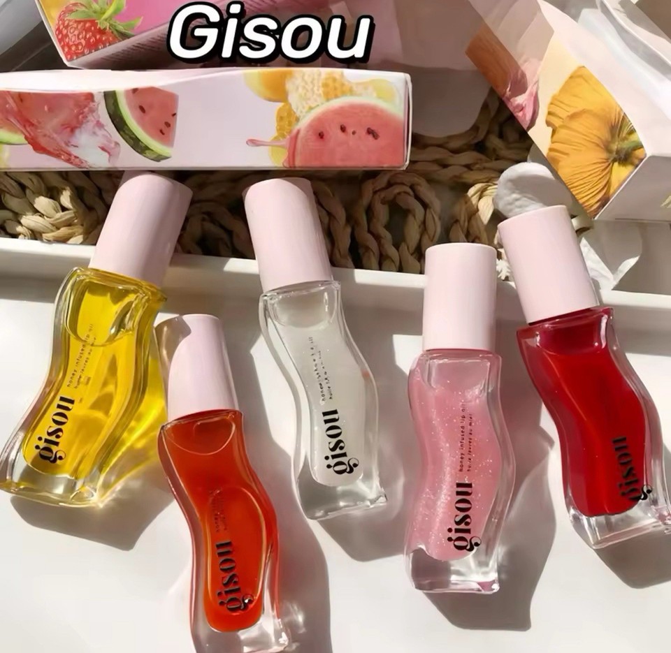 NIB Gisou Honey Infused Hydrating Lip Oil in WATERMELON SUGAR pink ...