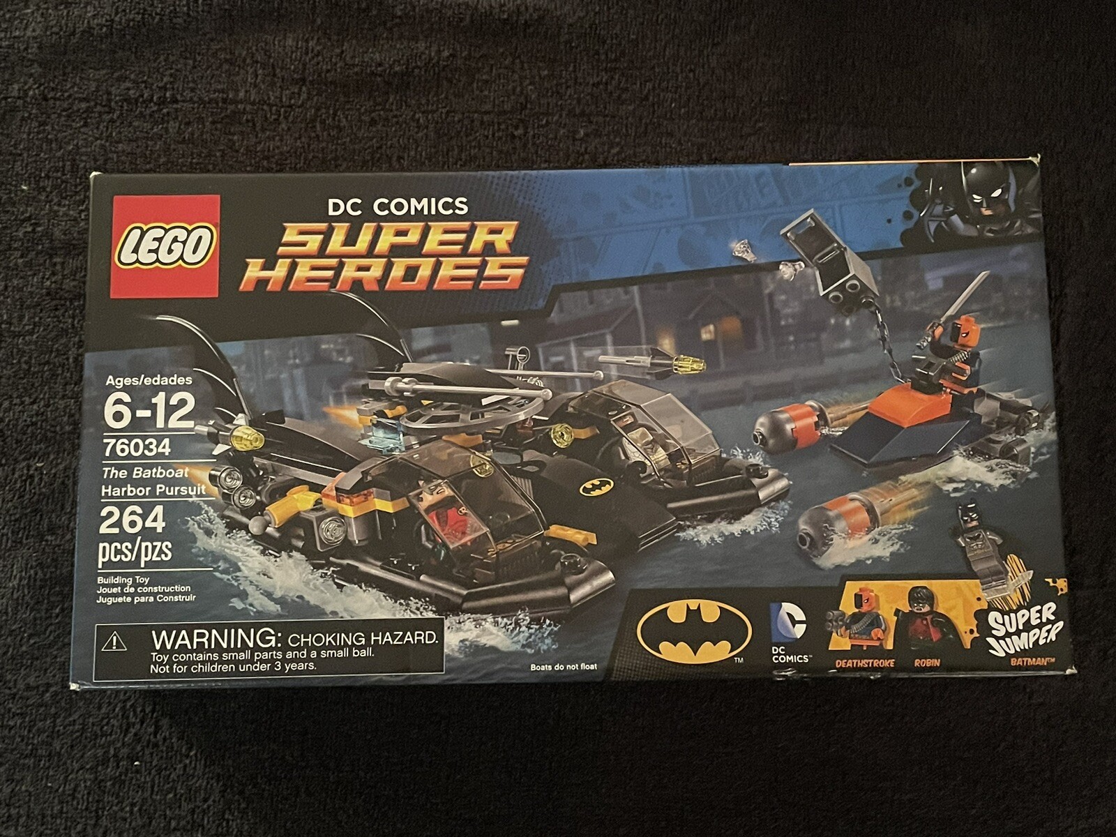 LEGO DC Comics Super Heroes Batboat Harbour Pursuit (76034 ...