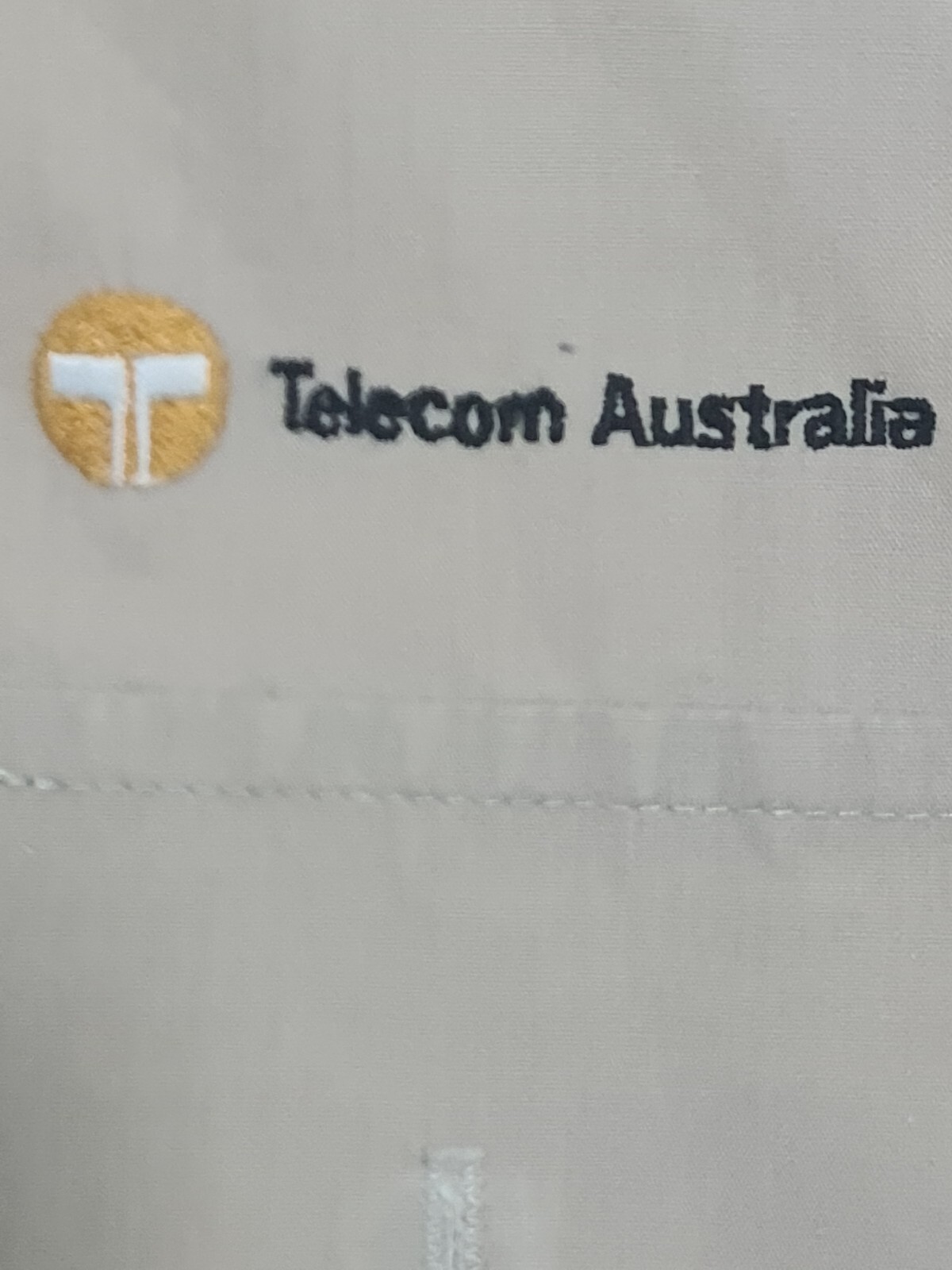 Vintage Telecom Australia Short Sleeve Shirt Beige Colour Size Large | eBay