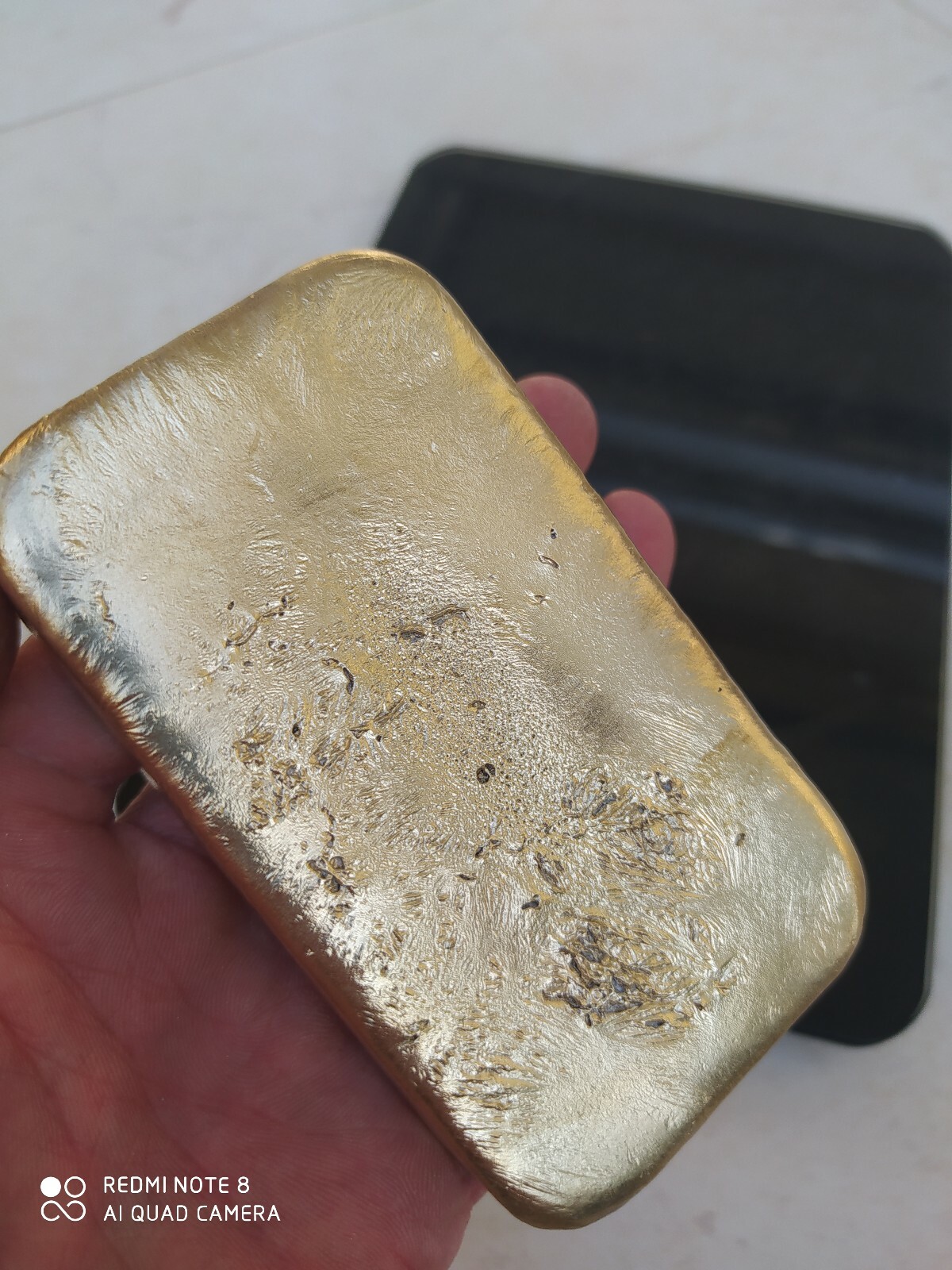 1063 Grams Scrap Gold Bar For Gold Recovery Melted Different Computer ...
