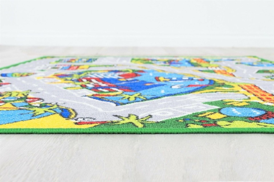 Kids Car Road Rugs City Map Play mat for Classroom/Baby Room Non-Slip ...