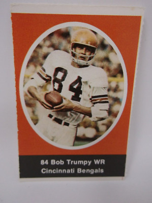 1972 Sunoco Football Stamp NFL New England Patriots BOB TRUMPY | eBay