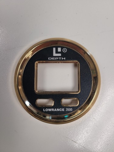 Lowrance depth gauge Gold Bezel overlay 00-0101-501 | eBay