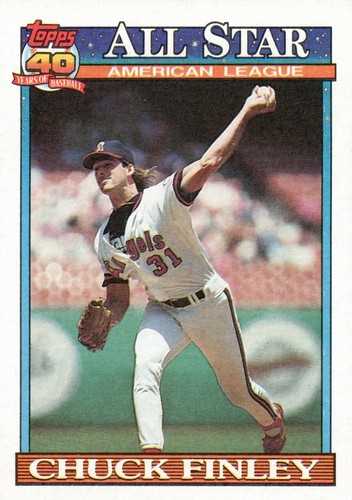 1991 Topps # 395 Chuck Finley California Angels | eBay