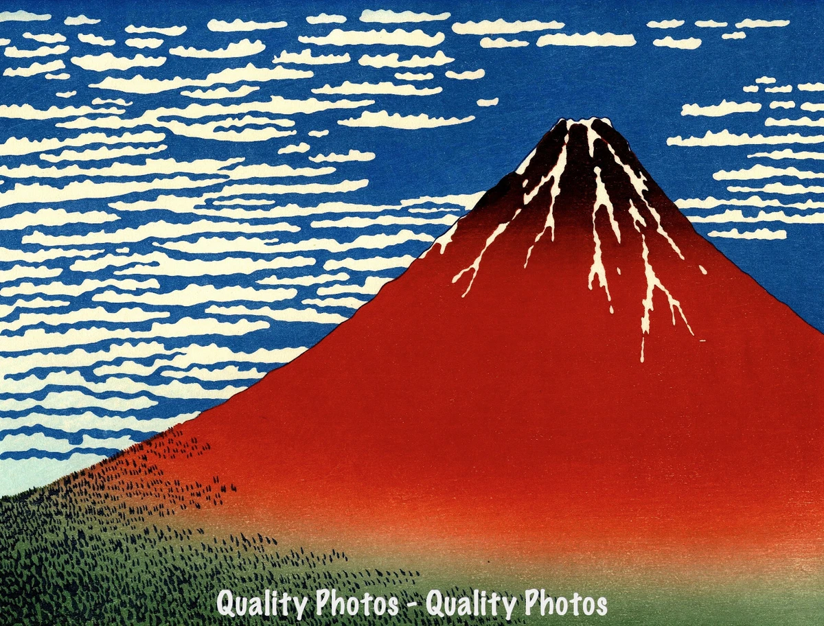 Hokusai Red Fuji