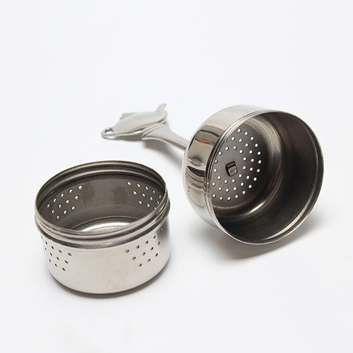 Stainless Steel Tea Infuser Strainer Cylindrical Tea Leak Spice Herbal ...