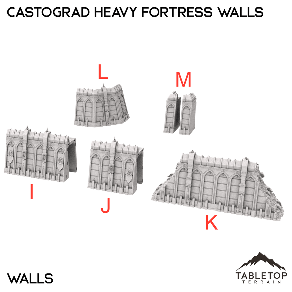 Castograd Heavy Fortress Walls - Grimdark Gothic Wargaming Tabletop | eBay