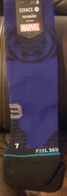 Stance x Marvel Black Panther The King Feel 360 Performance Crew Socks Mens M | eBay