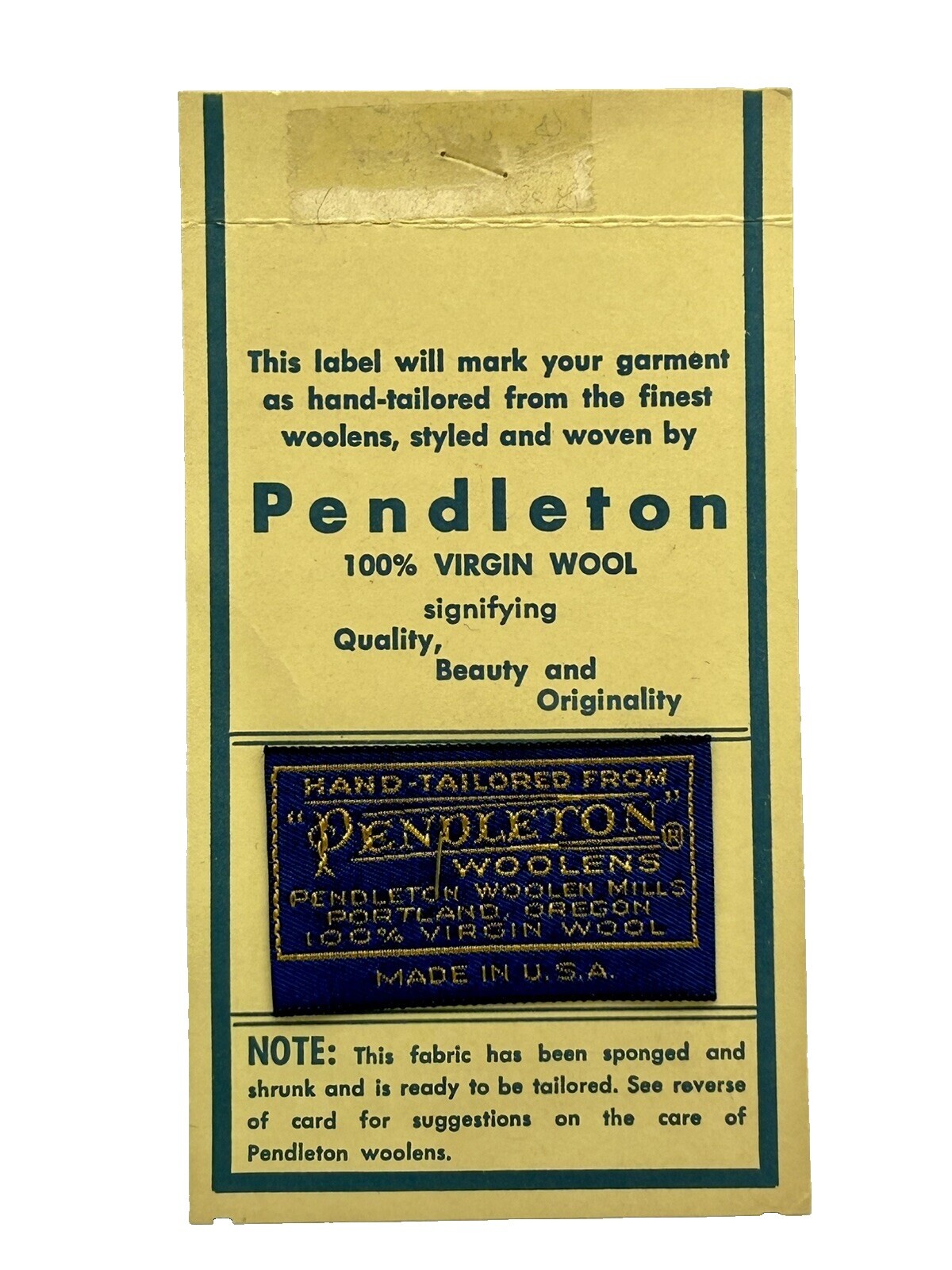 Pendleton Label | eBay