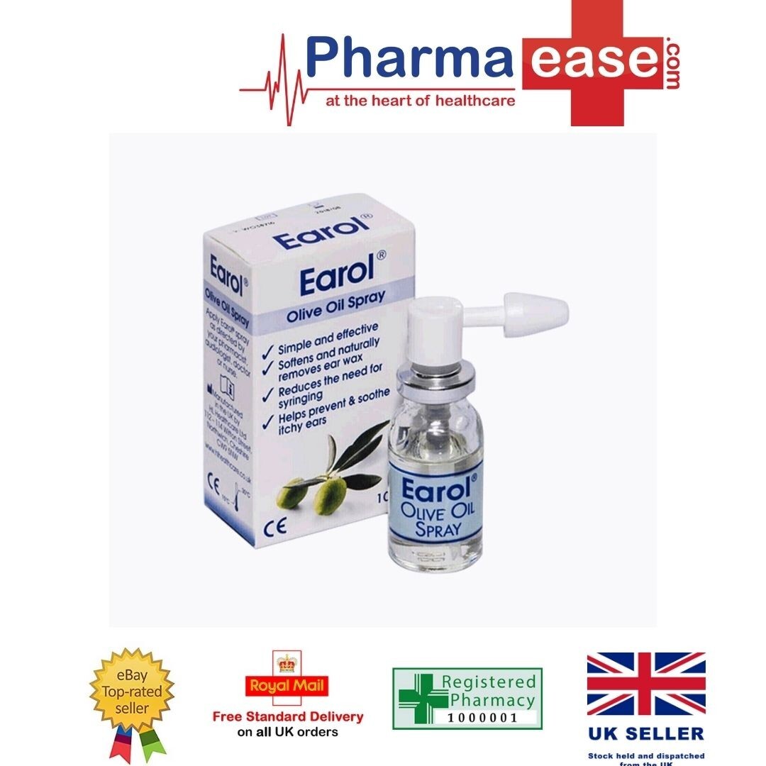 Earol Olive Oil Spray - 10ml - A Natural Remedy For Ear Wax - | eBay