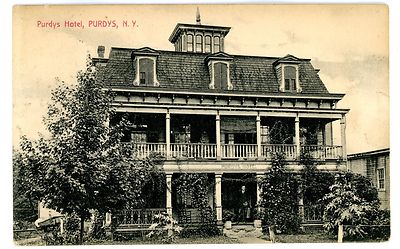 Purdys NY - PURDYS HOTEL - Postcard Westchester County | eBay