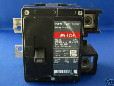 BWH2200. Eaton Cutler Hammer circuit breaker | eBay