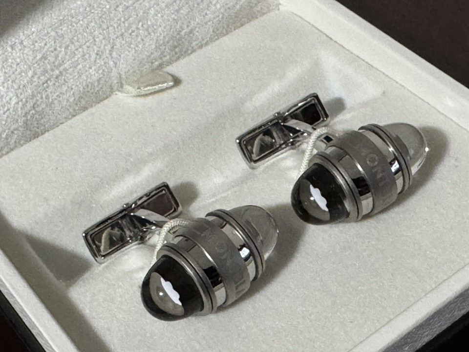 WOW! NEW Montblanc Floating Star Cufflinks! Model: 114708! FREE SHIP ...