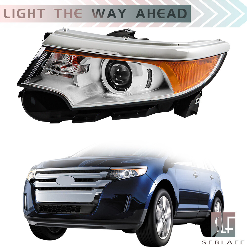 Halogen For 2011 2012 2013 2014 Ford Edge Headlight Assembly W/o DRL ...