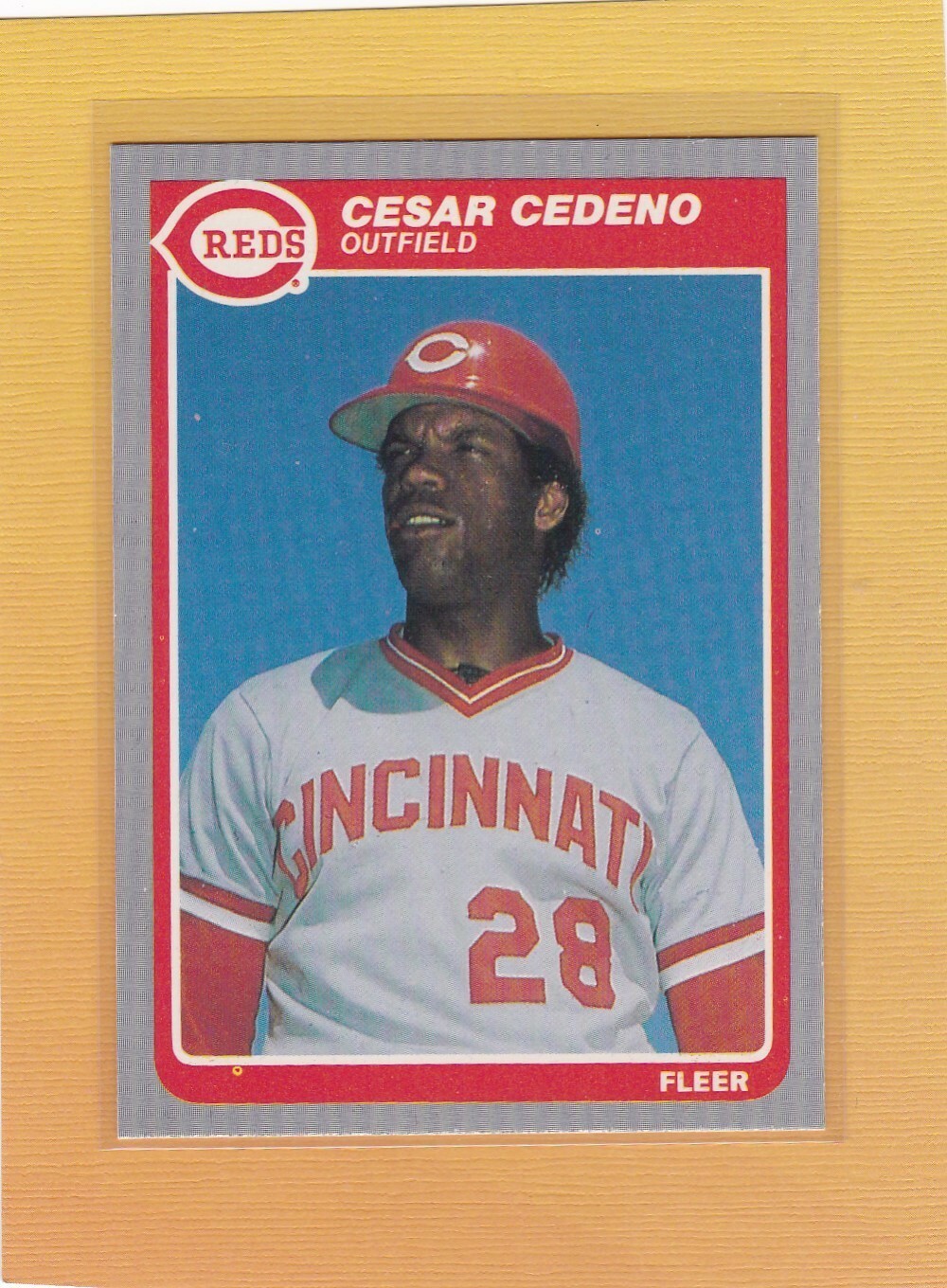 1985 FLEER BASEBALL CESAR CEDENO #531 REDS NMMT/MINT *64331 | eBay