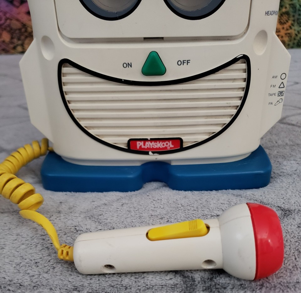 Playskool Rockin Robot -Mr. Mike AM/FM Radio Cassette Tape Recorder PS ...