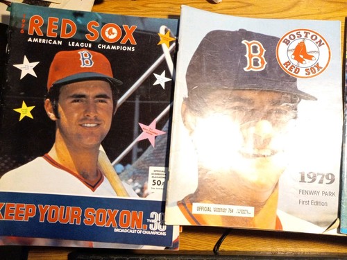 Vintage 9- Red Sox yearbooks -programs 1968 1975 1976 | eBay