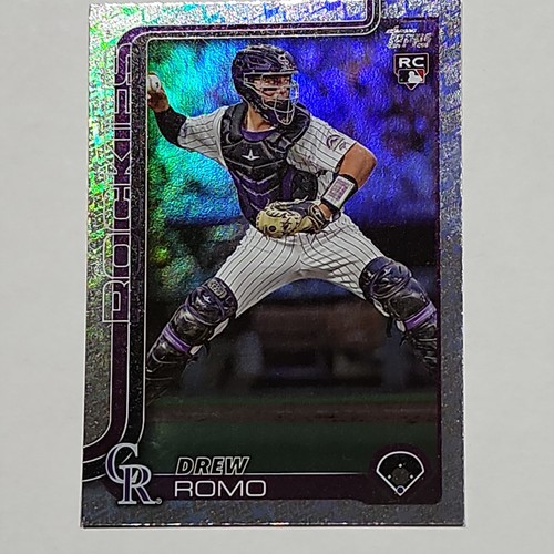 2025 Topps Series 1 Topps Foil Parallel #296 Drew Romo RC Colorado ...