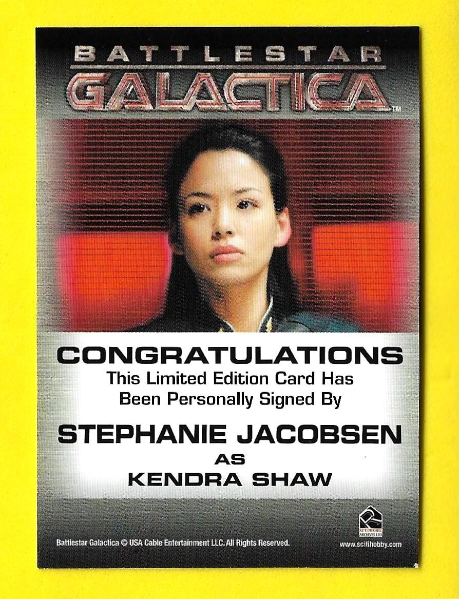 2009 Battlestar Galactica Season 4 Autograph Stephanie Jacobsen as ...
