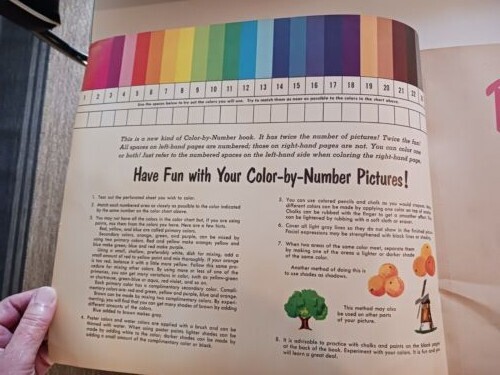 Vintage Barbie Color by Number Book 1962 by Whitman 38 pages color ...