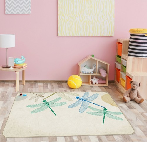 3D Color Painted Dragonfly NAO11266 Game Rug Mat Elegant Photo Carpet ...