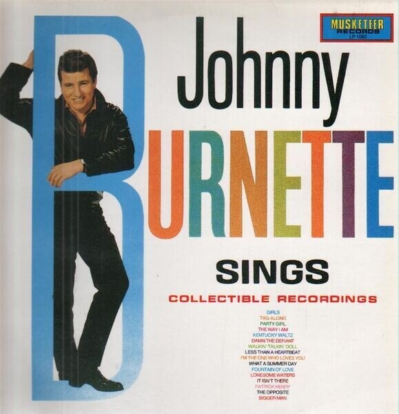 Johnny Burnette Sings Collectible Recordings Muskateer Vinyl LP | eBay