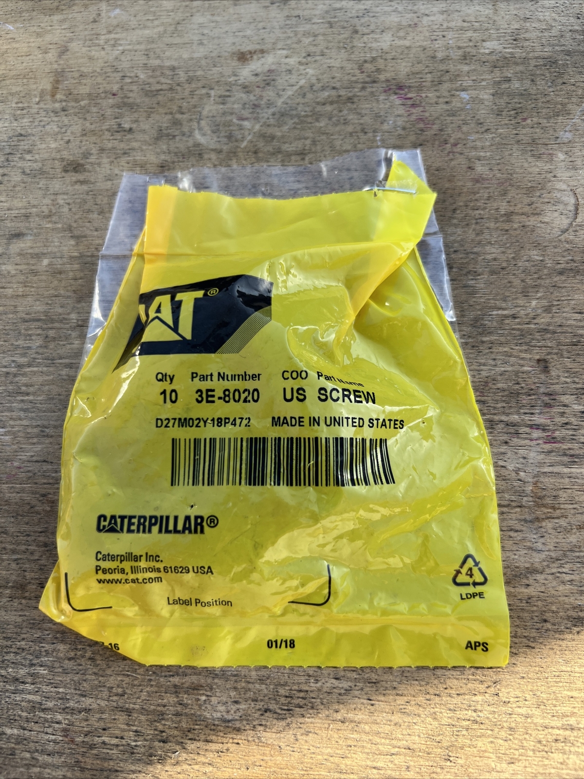 NEW OLD STOCK GENUINE CAT 3E-8020. CATEPILLAR SCREW pack of 10 | eBay