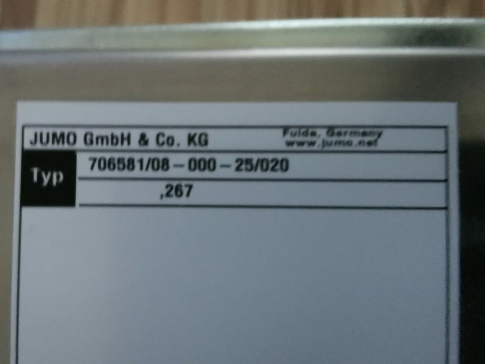 JUMO Logoscreen nt 706581/08-000-25/020,267 | eBay