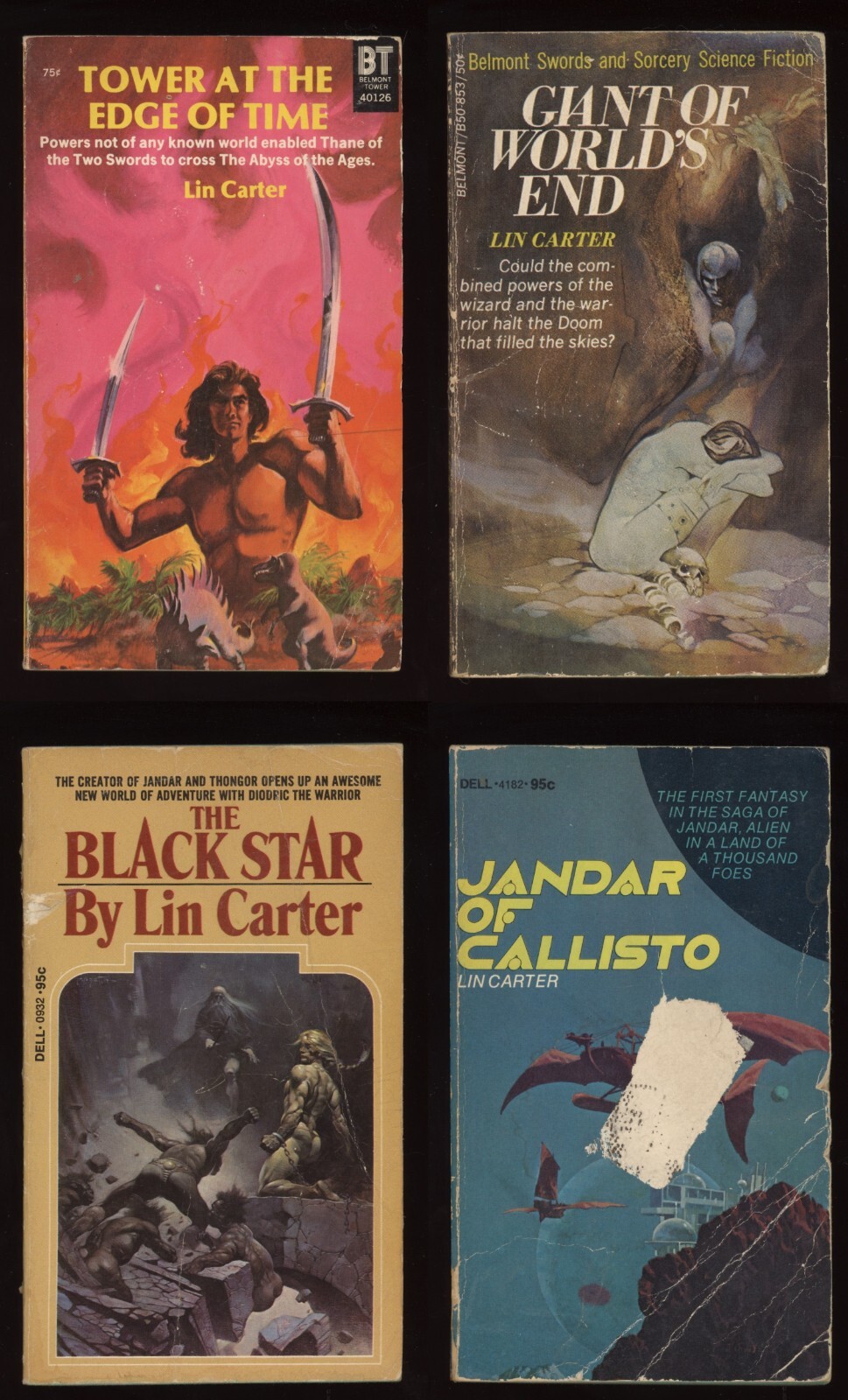Lin Carter Science Fiction Fantasy Paperback Lot | eBay