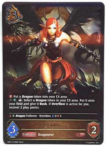 English Shadowverse Zirnitra BP01-078EN L AVENT DE LA GENÈSE | eBay