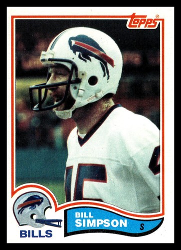 1982 Topps #34 Bill Simpson Buffalo Bills Football Card EX/NM | eBay