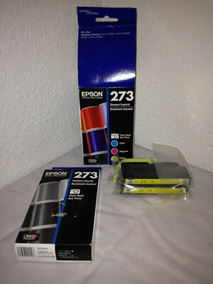 EPSON 273 Combo Ink Lot 2018 - 2020 8 Cartridges Open Box, Still Sealed ...