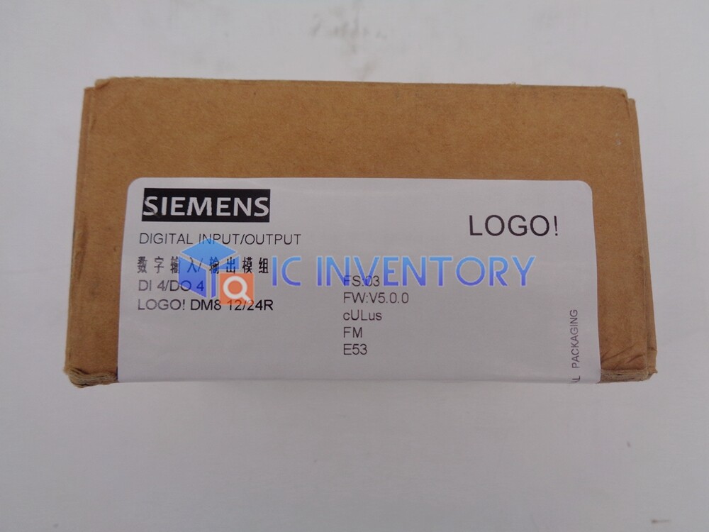 New In Box Siemens LOGO DM8 12/24R 6ED1 055-1MB00-0BA2 6ED1055-1MB00 ...