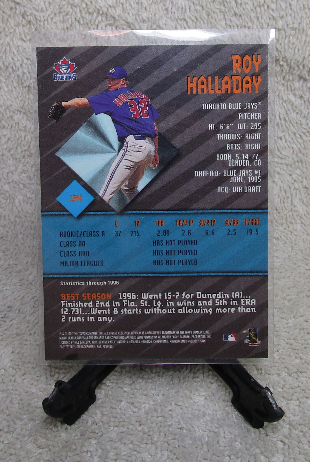 ROY HALLADAY 1997 Bowman's Best Baseball Rookie Card #134 PHILLIES ...