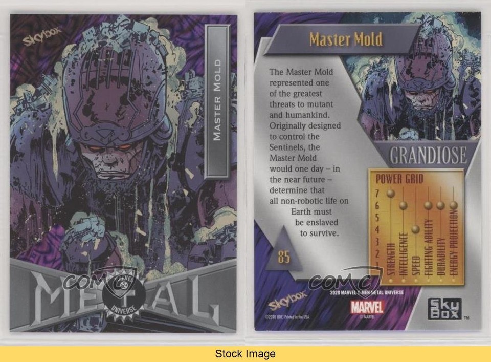 2020 Upper Deck Marvel X-Men Metal Universe Grandiose Master Mold #85 ...