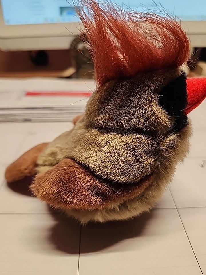 Vtg-- Female Northern Cardinal/ Wild Republic Audubon Bird Plush/ SOUND ...