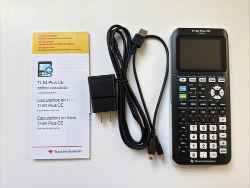 Texas Instruments TI-84 Plus CE Python Color Graphing Calculator, Black ...