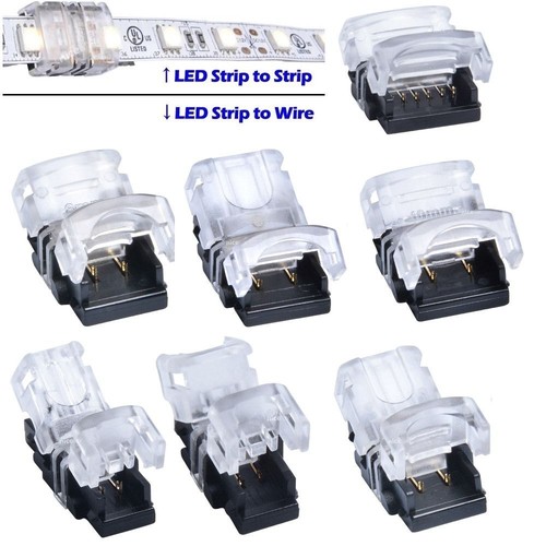 RGBWW 3528 Connectors 5050 LED Strip Light Wire Connection LED Strips ...
