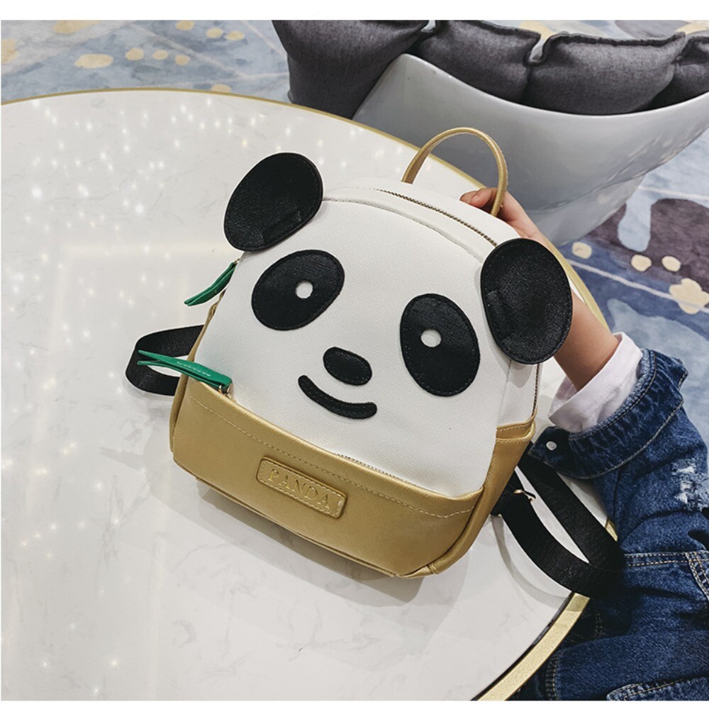 Panda School bags Kindergarten PU Backpack Simple Panda Backpack Boy | eBay